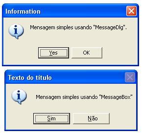 Mensagens e caixas de diálogo com Delphi - DevMedia