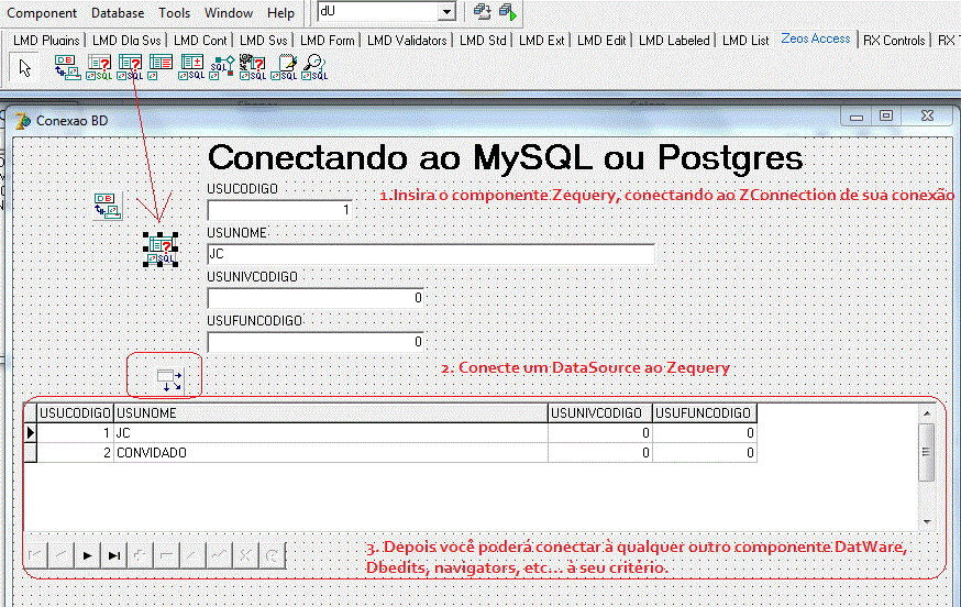 Delphi com MySQL e (ou) Postgre usando componente ZeosLib -PARTE II - DevMedia