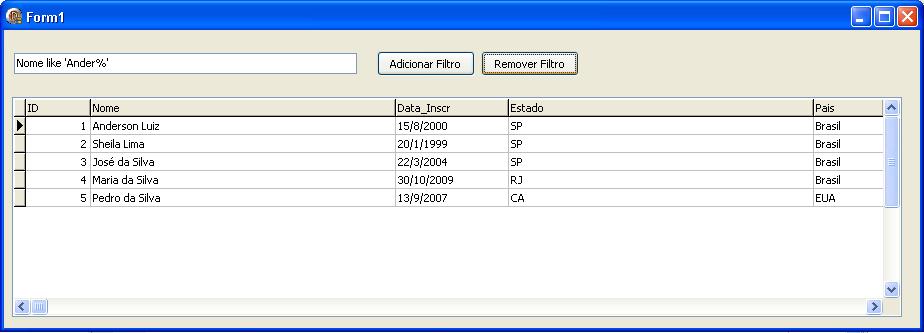 Trabalhando a propriedade Filter do Clientdataset - DevMedia