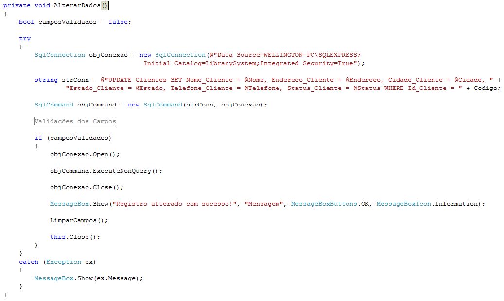 Codificação das Telas e Ajustes Finais: Sistema Simples de uma ...