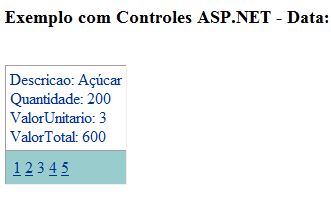 Exemplos Práticos: Controles Nativos do ASP.NET – Data – Parte 3 - DevMedia
