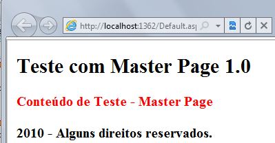 Conceitos e Exemplo Prático: Master Page - DevMedia