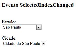 Evento SelectedIndexChanged no ASP.NET - DevMedia