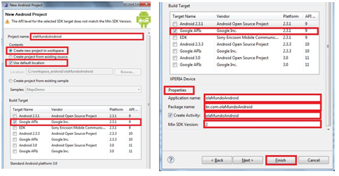 Criando o Exemplo: Configurando e executando um Hello World com Android ...