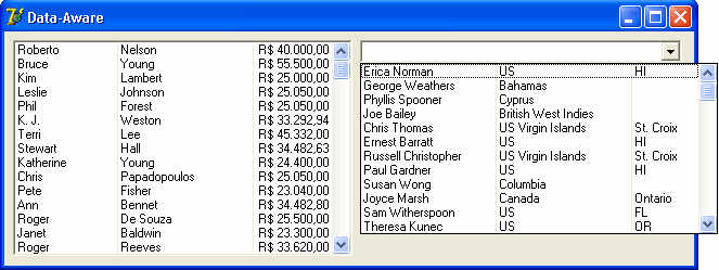 Mostrando mais de um campo em componentes Data-Aware - DevMedia