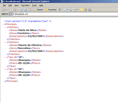XML e Dataset (Merge) - DevMedia