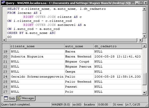 Associando Tabelas no SQL Server