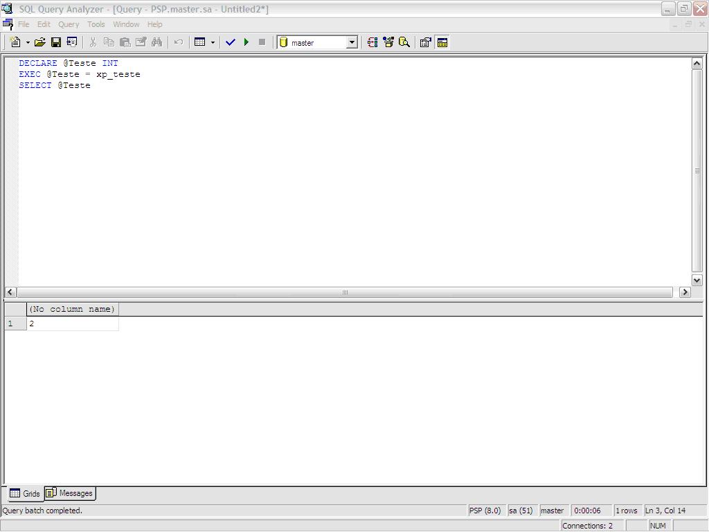 Criando extended stored procedures em SQL Server 2000 - DevMedia