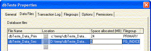 Otimizando performance com Filegroups - DevMedia