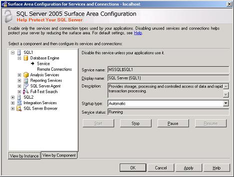 Configurando os Serviços e Conexões do Microsoft SQL Server 2005 ...