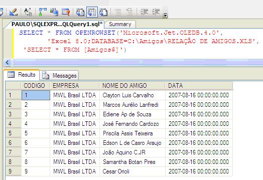 Trabalhando com planilhas do Excel e arquivos texto no SQL Server ...